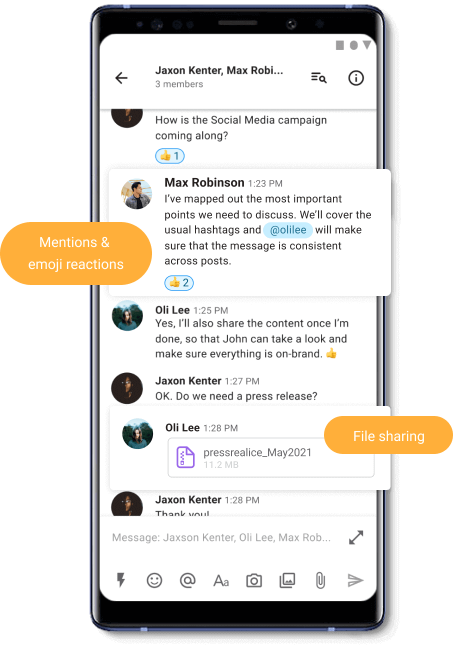 Android chat app - Pumble™