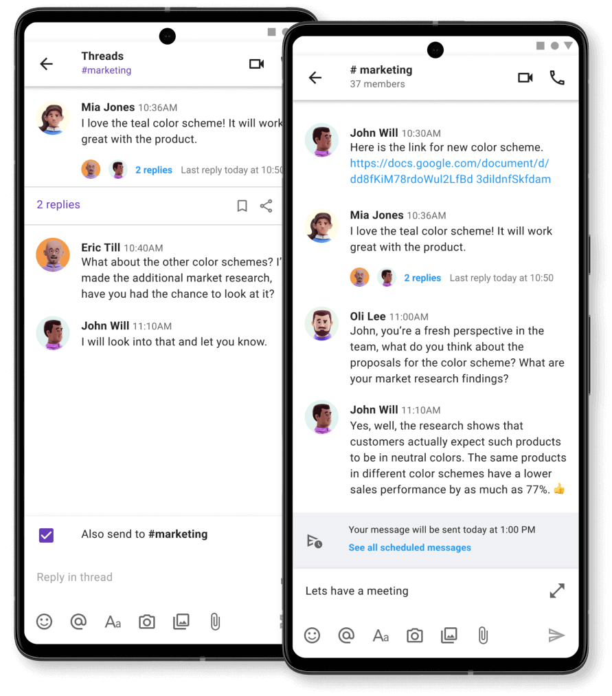 Android messaging app - Pumble™