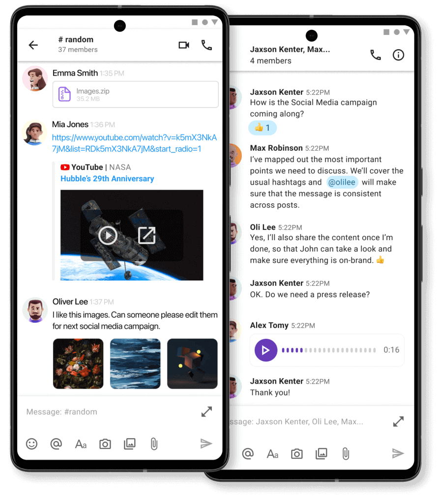 Android messaging app - Pumble™
