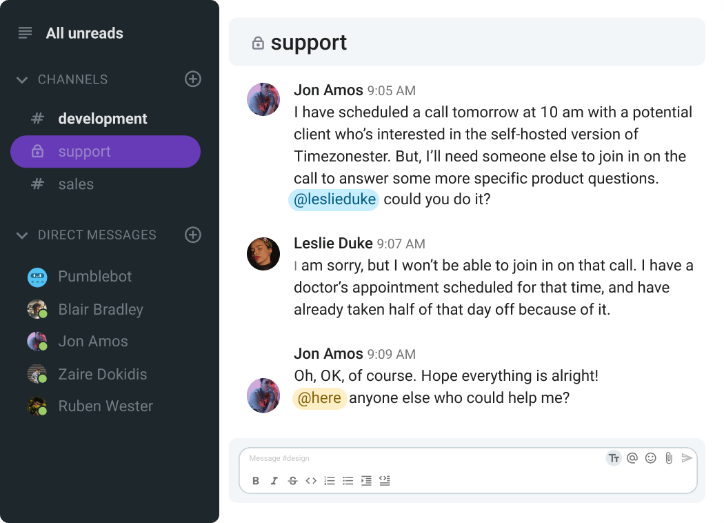 Free Microsoft Teams Alternative - Pumble