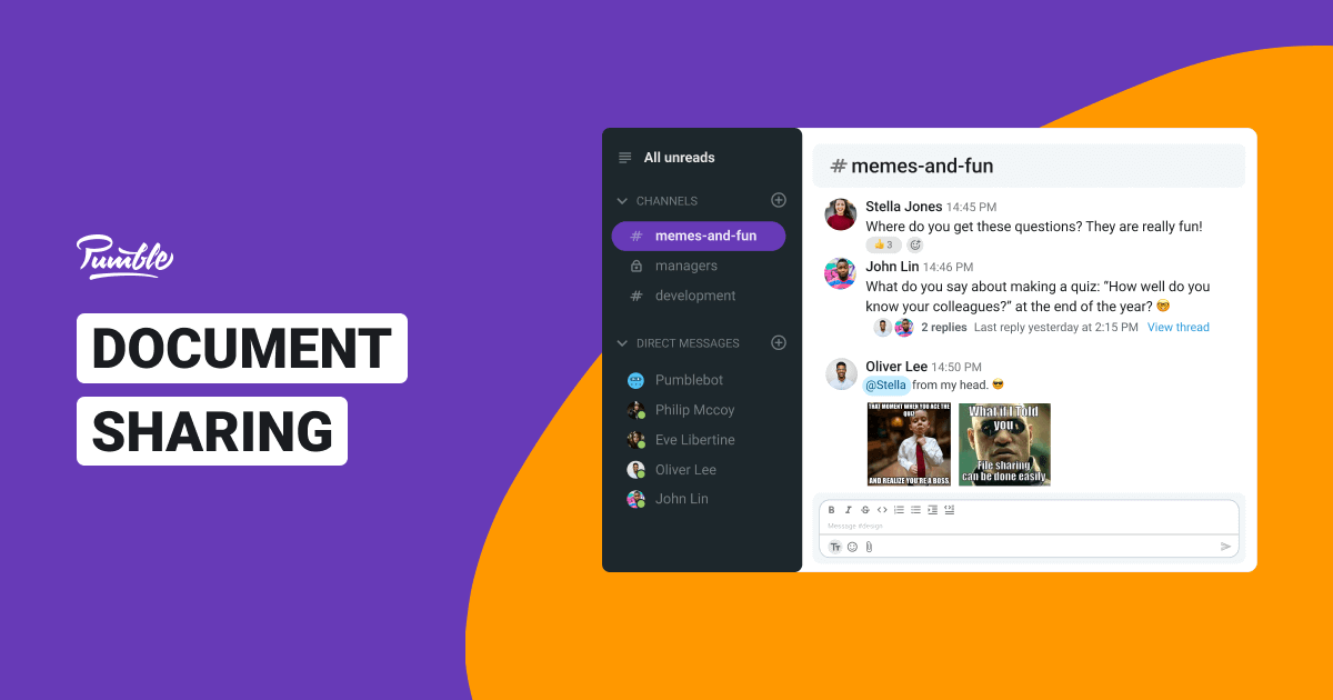 File and Document sharing - Pumble™