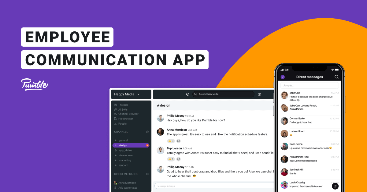 Appli de communication pour les employés - Pumble™