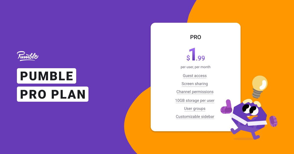 Pumble™ PRO plan