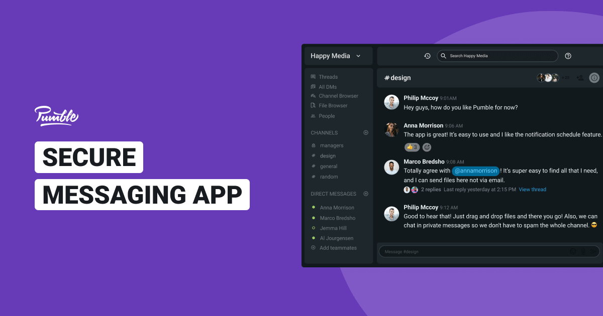 Secure messaging app - Pumble™