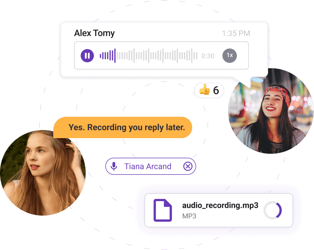 Voice Messages - Pumble™
