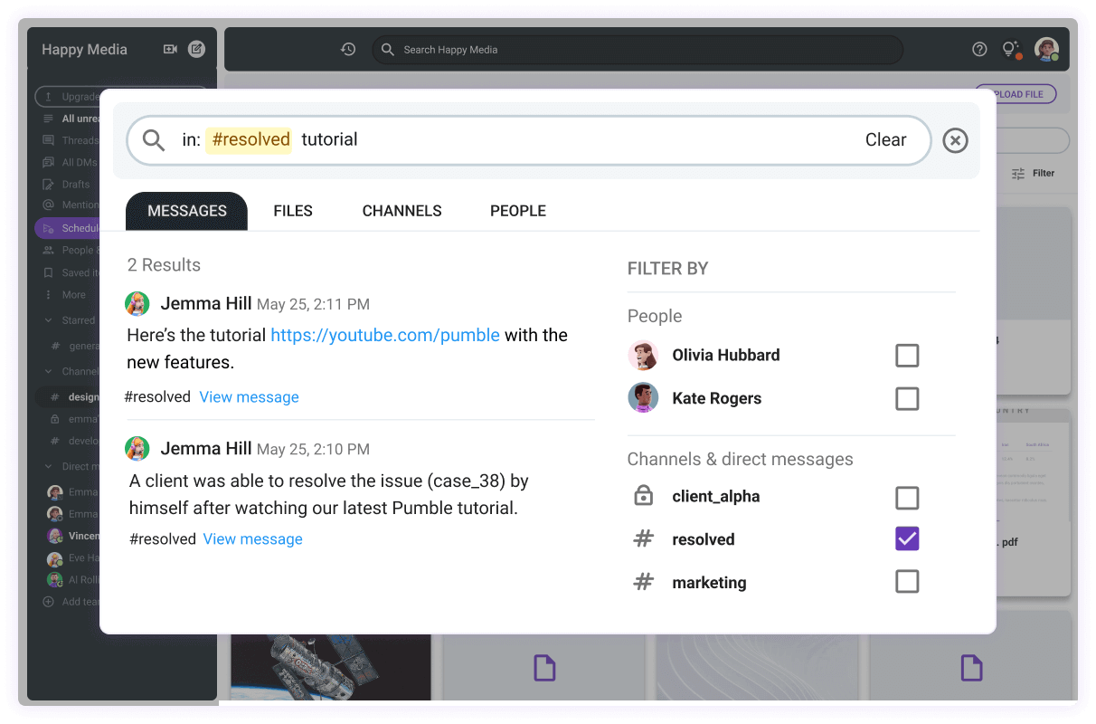 Knowledge sharing - Pumble™