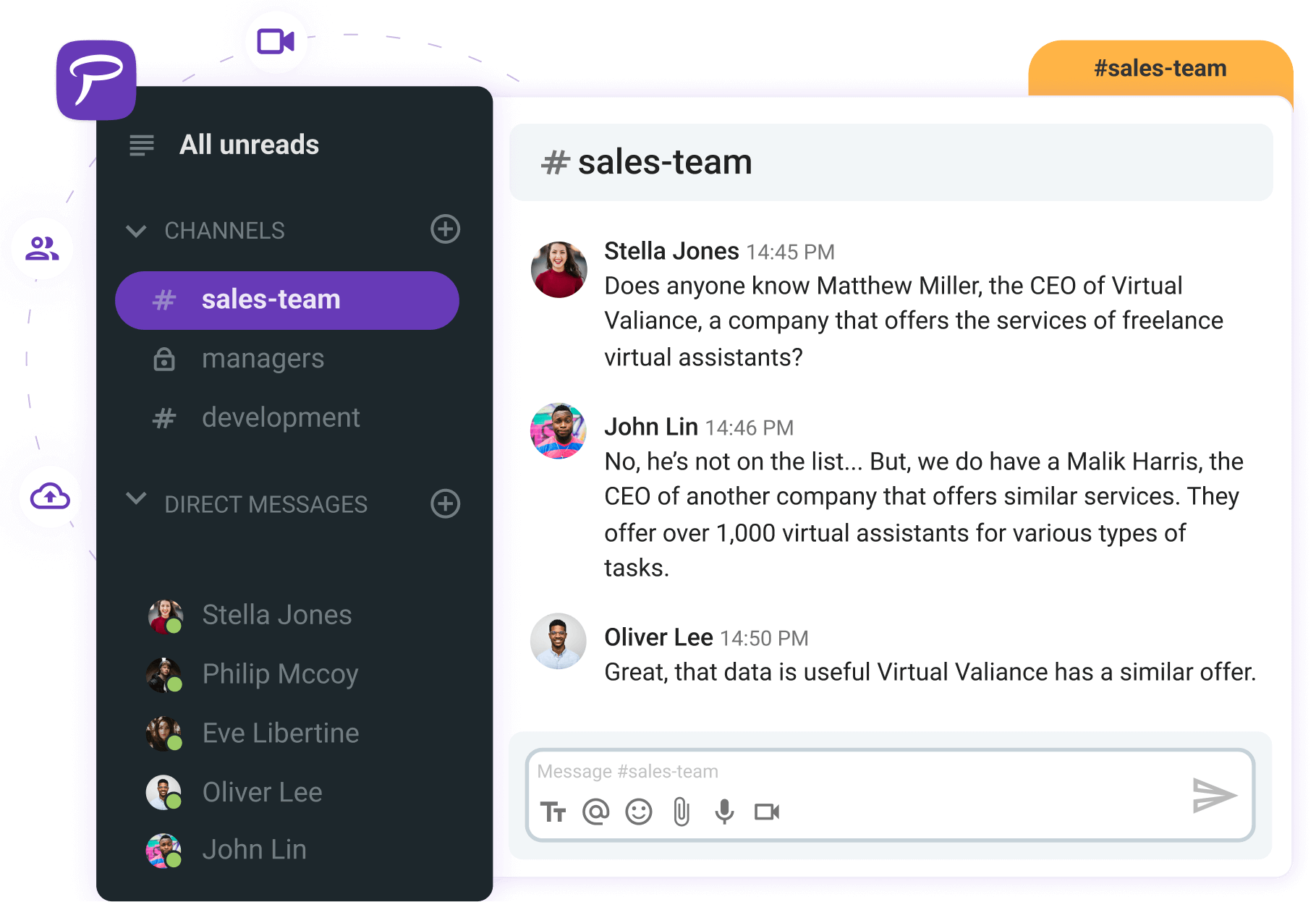 How Sales teams use Pumble
