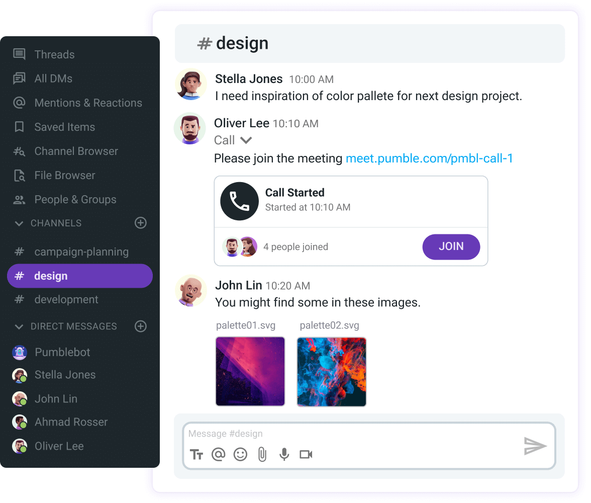 Team communication app - Pumble™