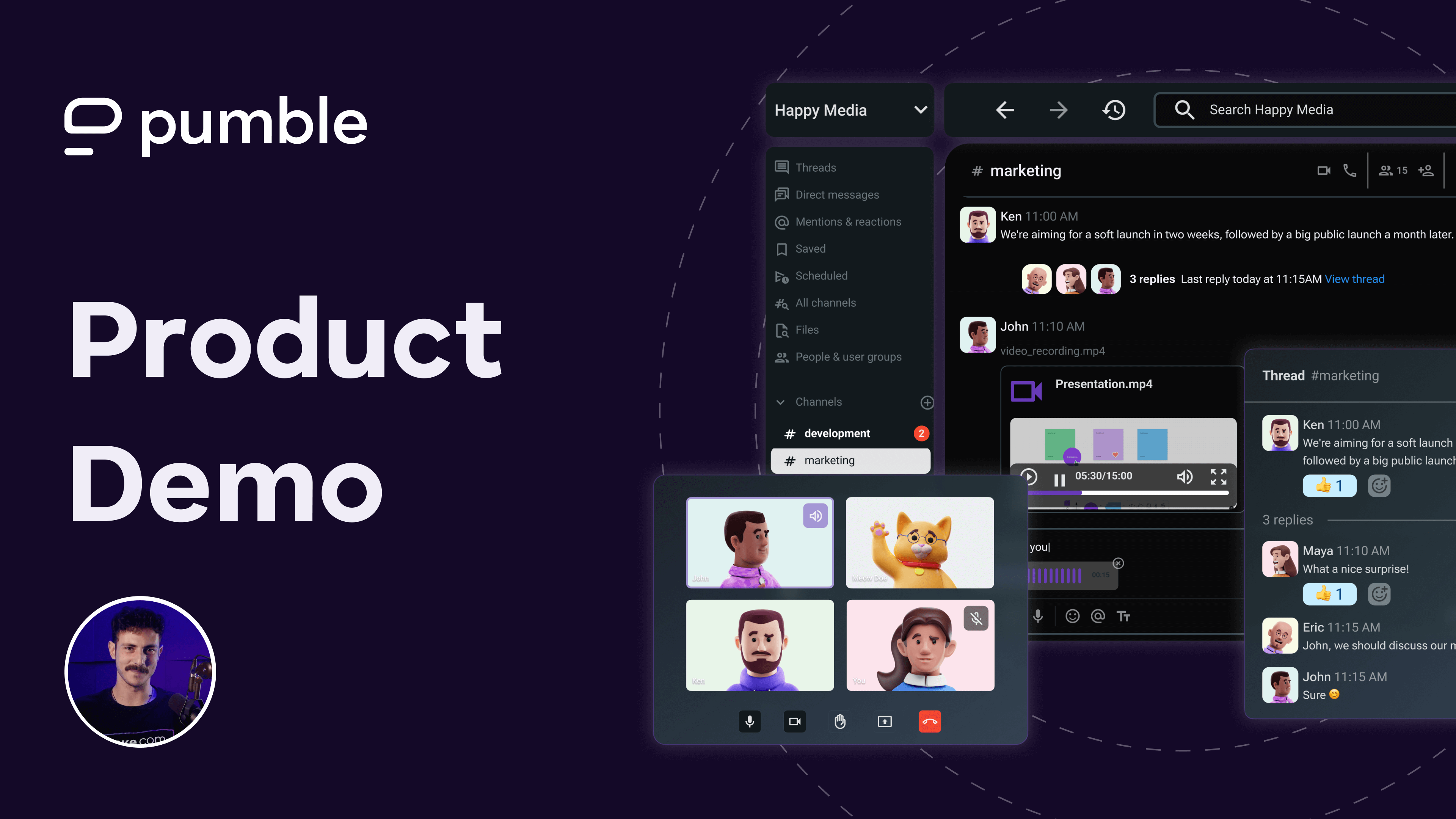 Pumble™ - Aplicación gratuita de chat y colaboración para equipos
