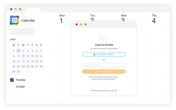Google Calendar Add-on - Pumble™