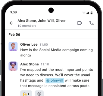 Android messaging app - Pumble™