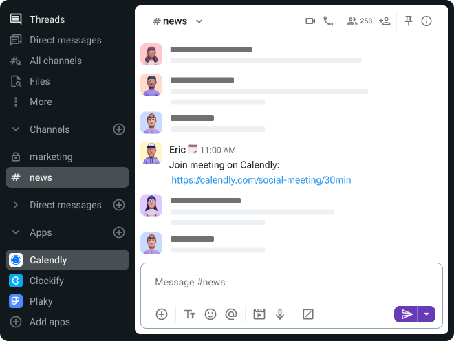 Calendly Integration - Connect Your Apps with Pumble Calendly Integration - Connect Your Apps with Pumble