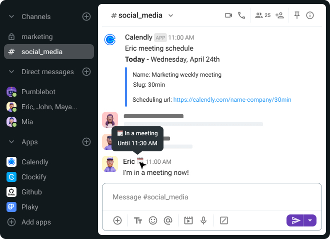 Calendly Integration - Connect Your Apps with Pumble Calendly Integration - Connect Your Apps with Pumble