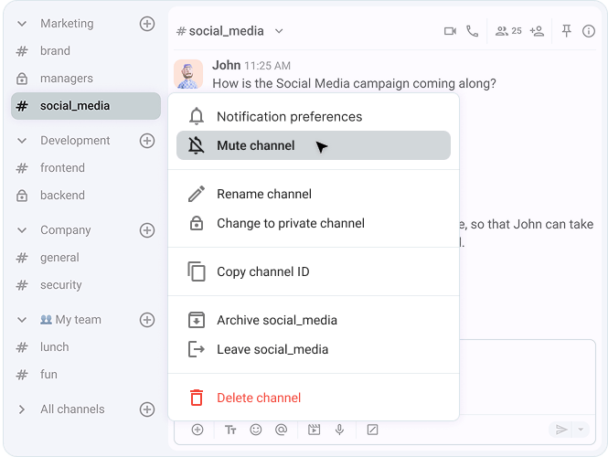 Notification Preferences - Pumble™