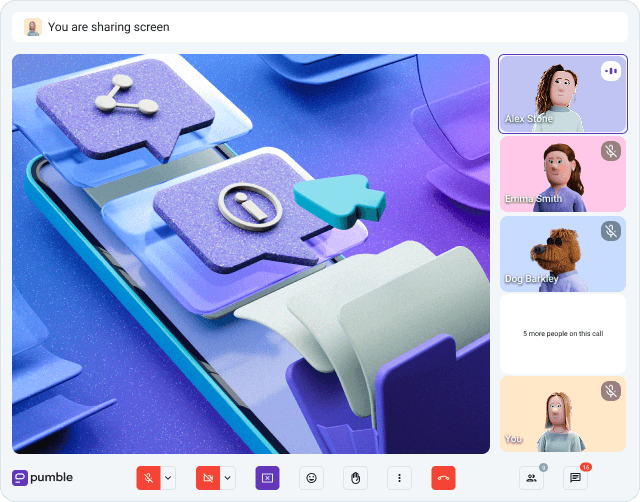 Screen Sharing - Pumble™