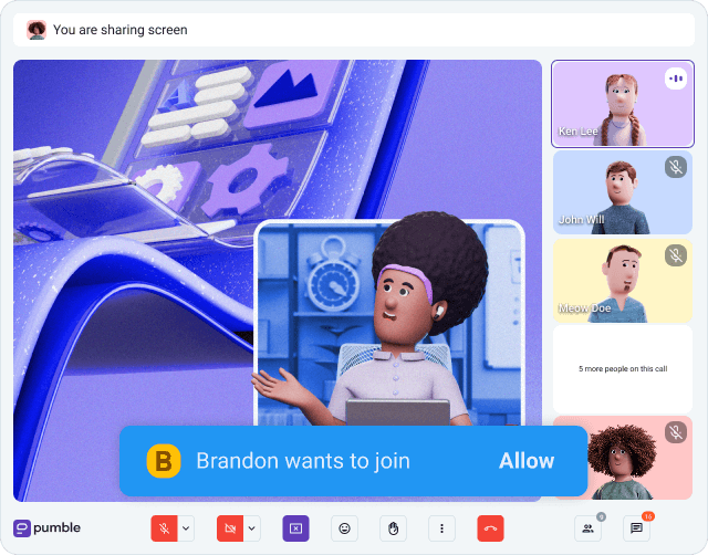 Screen Sharing - Pumble™
