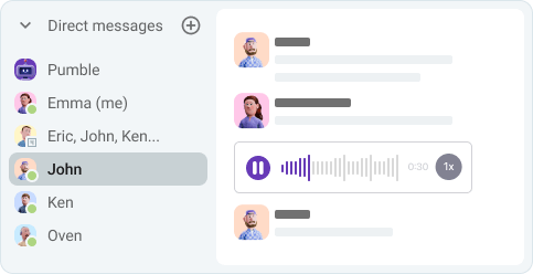 Voice Messages - Pumble™