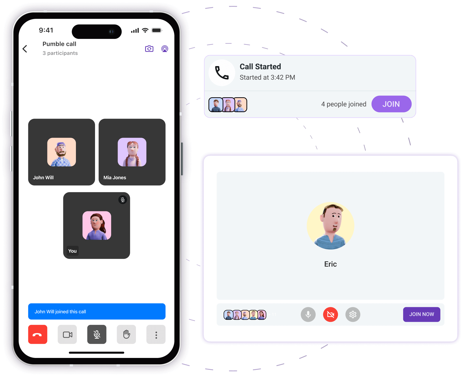 Voice calls for businesses - Pumble™