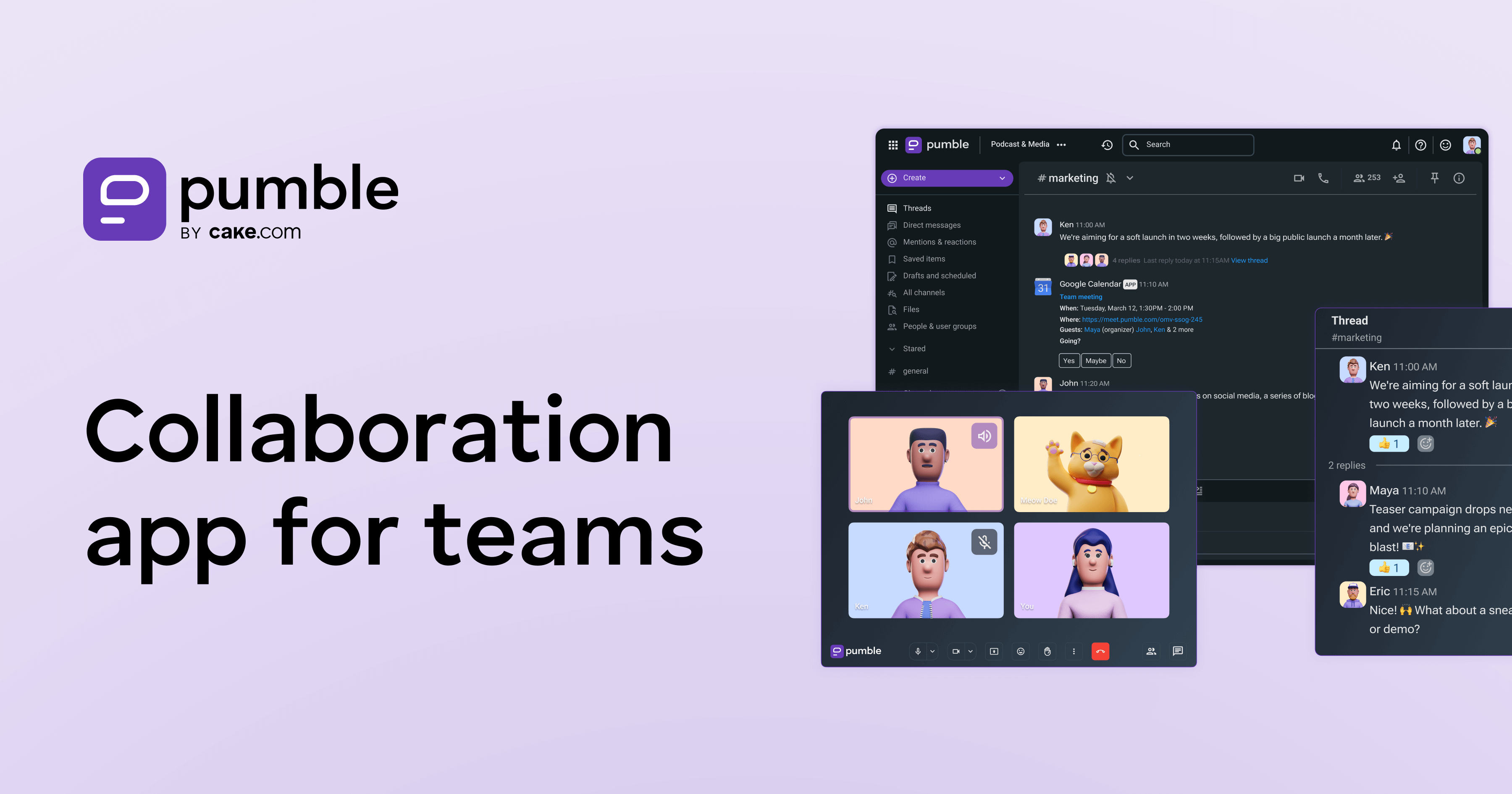 Software de colaboração em equipe - Pumble