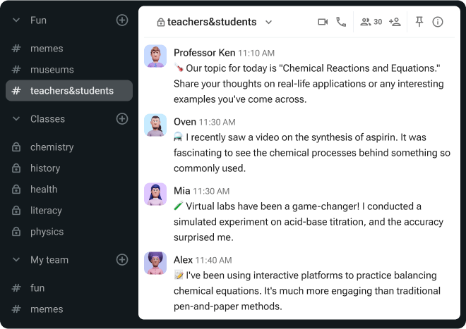 Chat app for Education - Pumble™