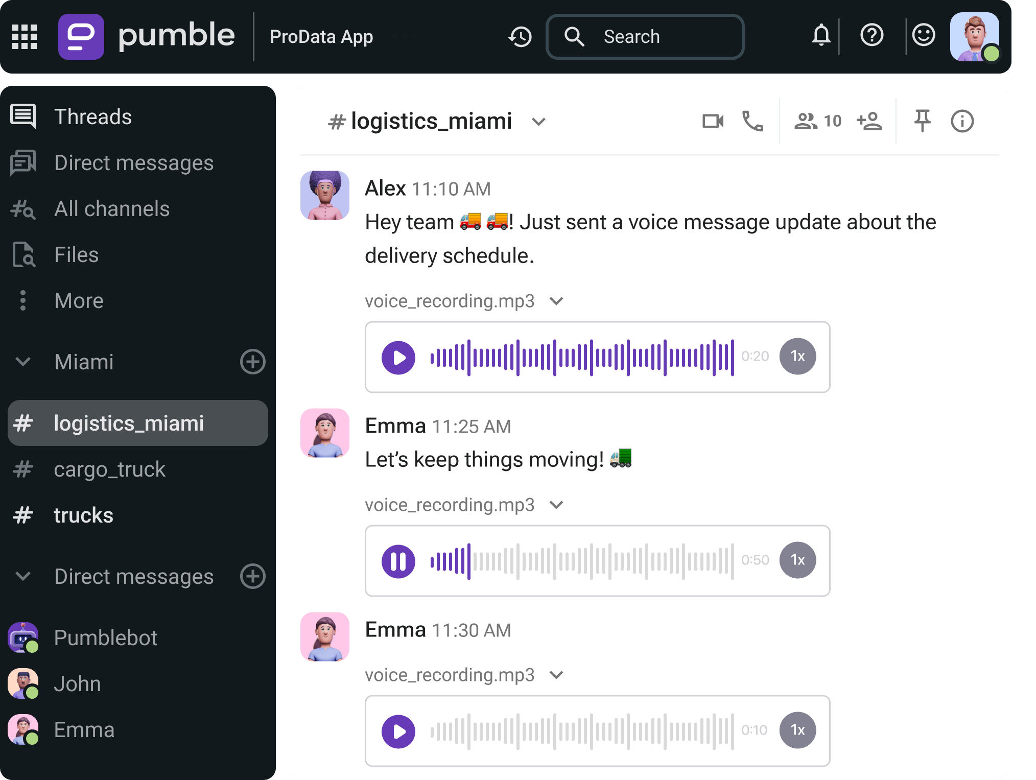 Logistics - Pumble™