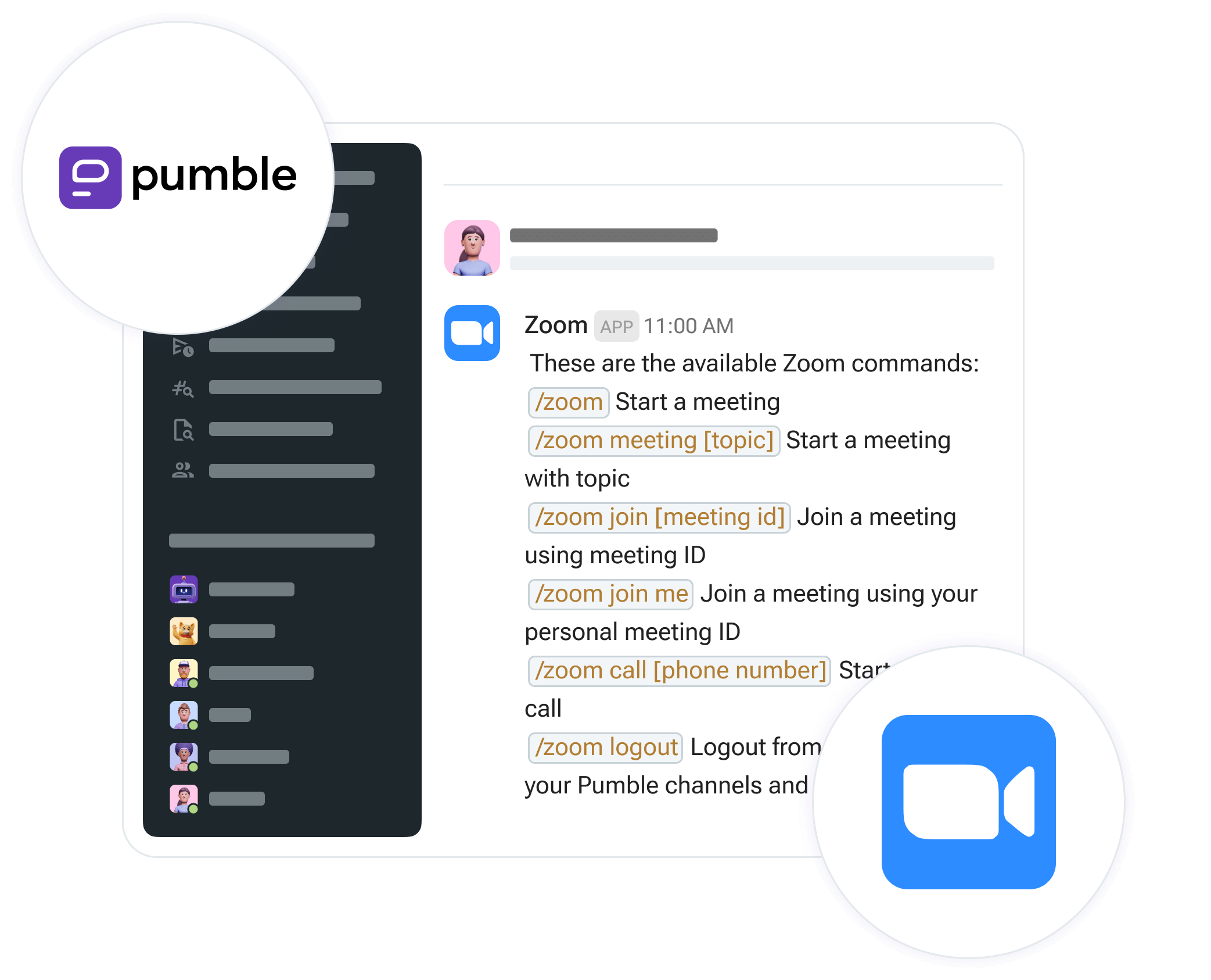 Zoom Integration - Connect Your Apps with Pumble