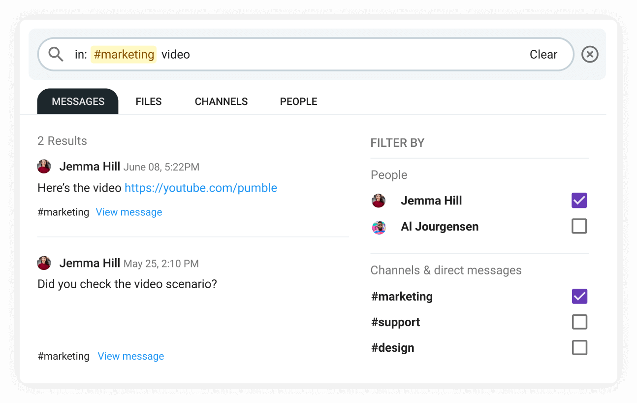 Workplace chat app - Pumble