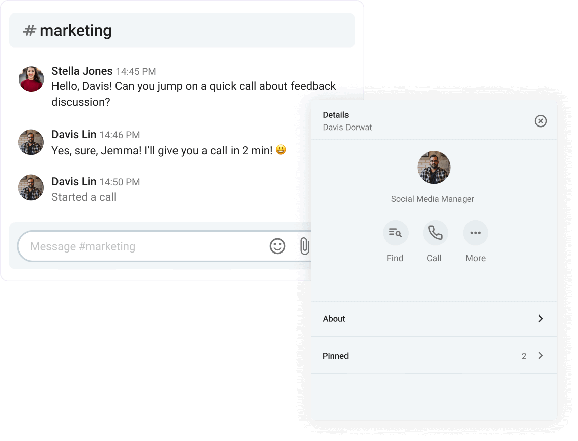 Free voice calls - Pumble