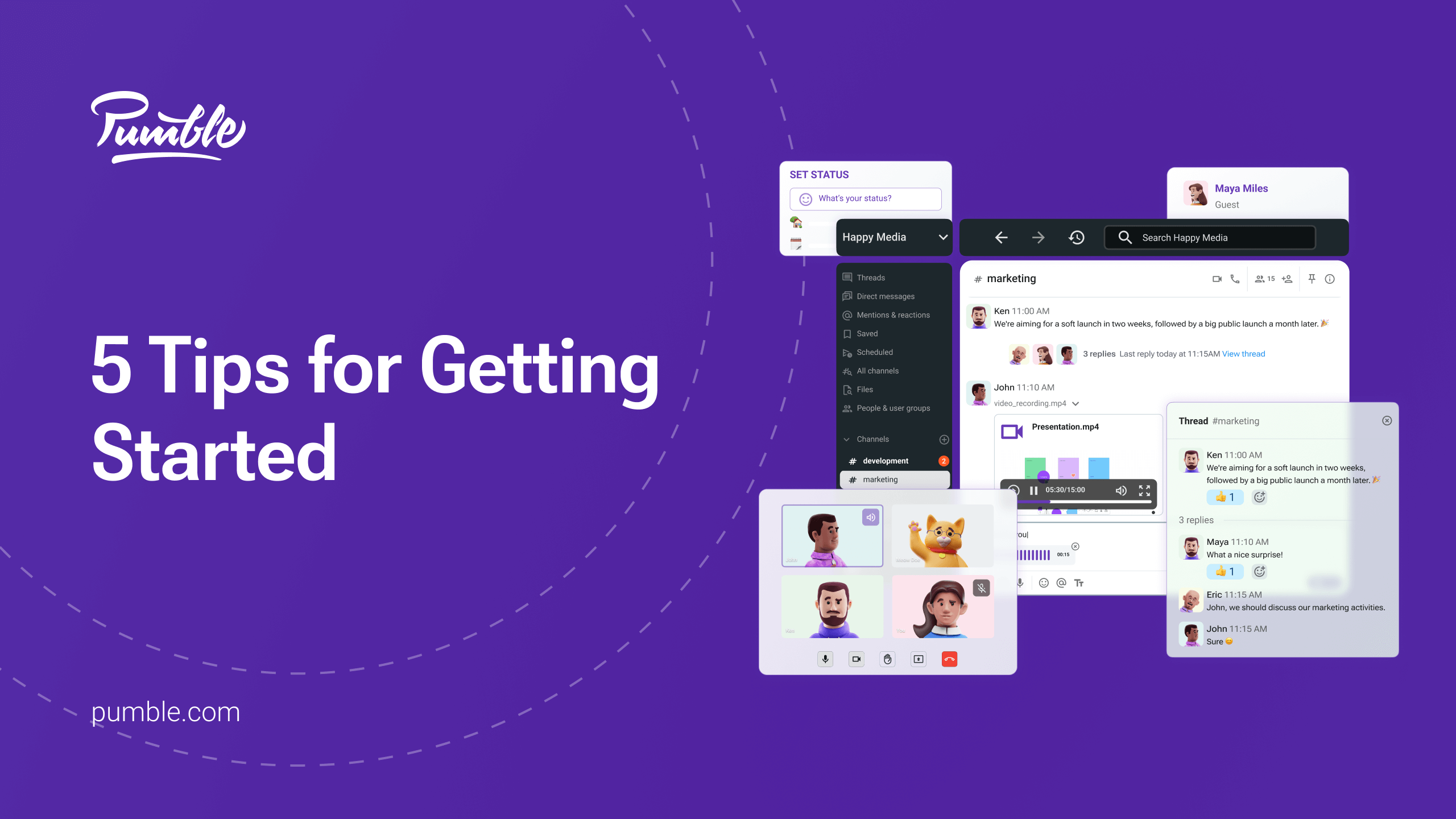 Team Collaboration Tutorials - Pumble