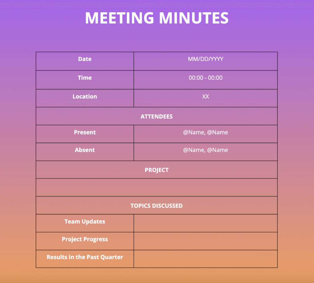 How to Write Effective Meeting Minutes: Best Tips, Examples, and 4 ...