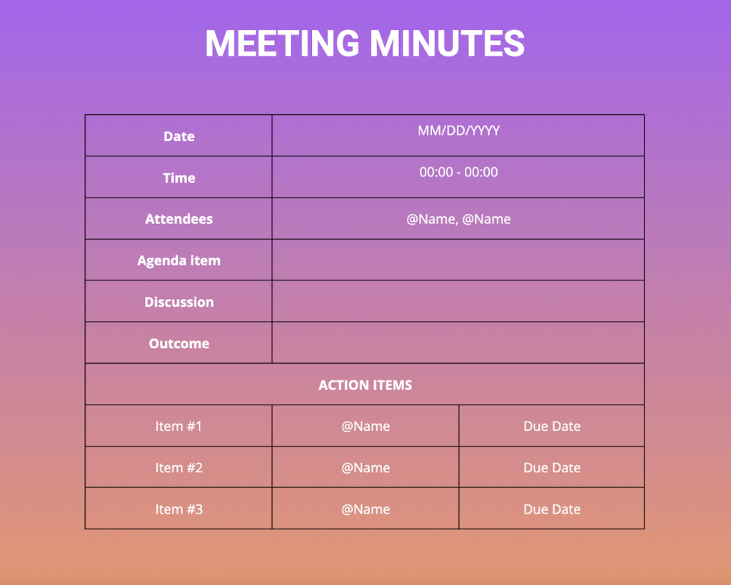 How to Write Effective Meeting Minutes: Best Tips, Examples, and 4 ...