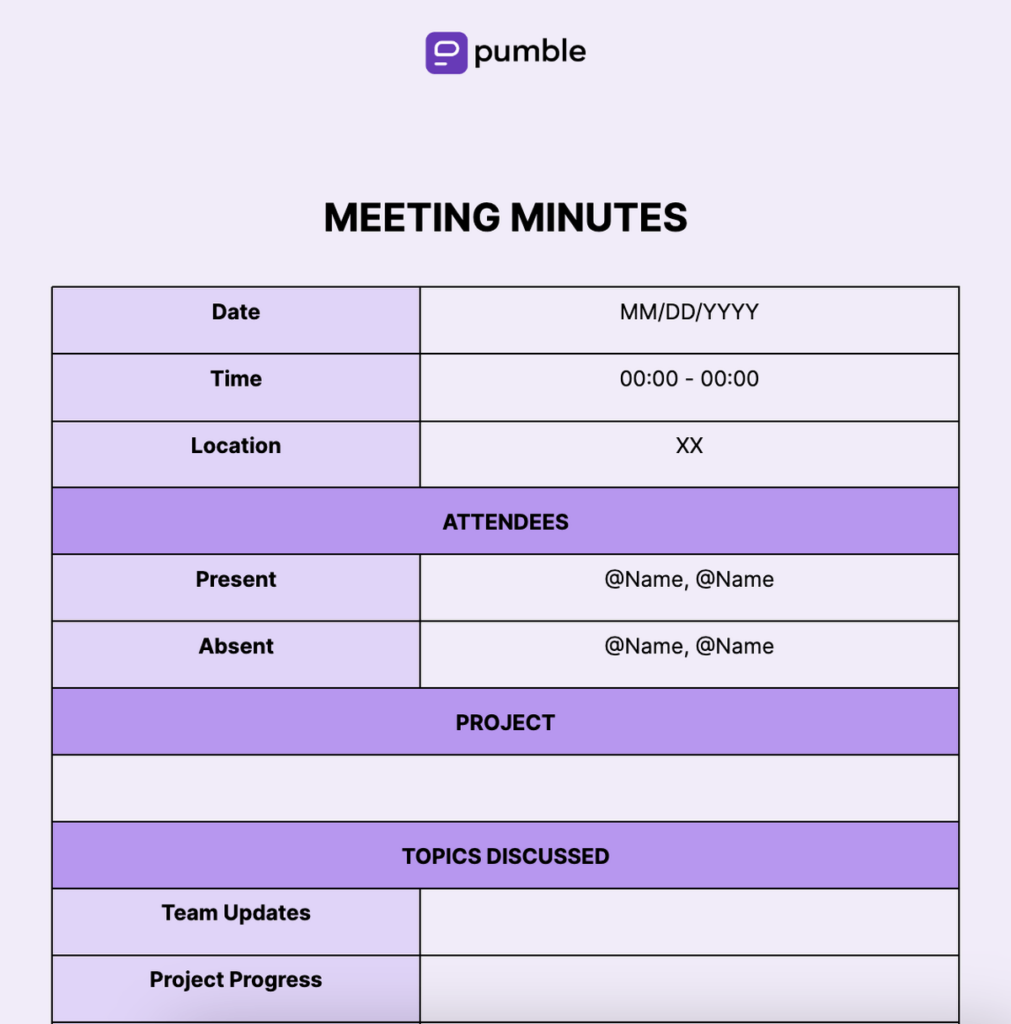 How to Write Effective Meeting Minutes: Best Tips, Examples, and 4 ...