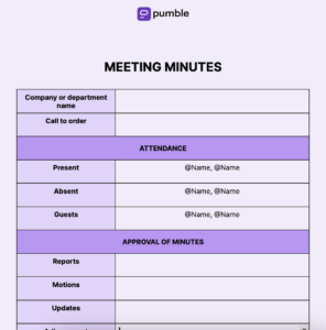 How to Write Effective Meeting Minutes: Best Tips, Examples, and 4 ...