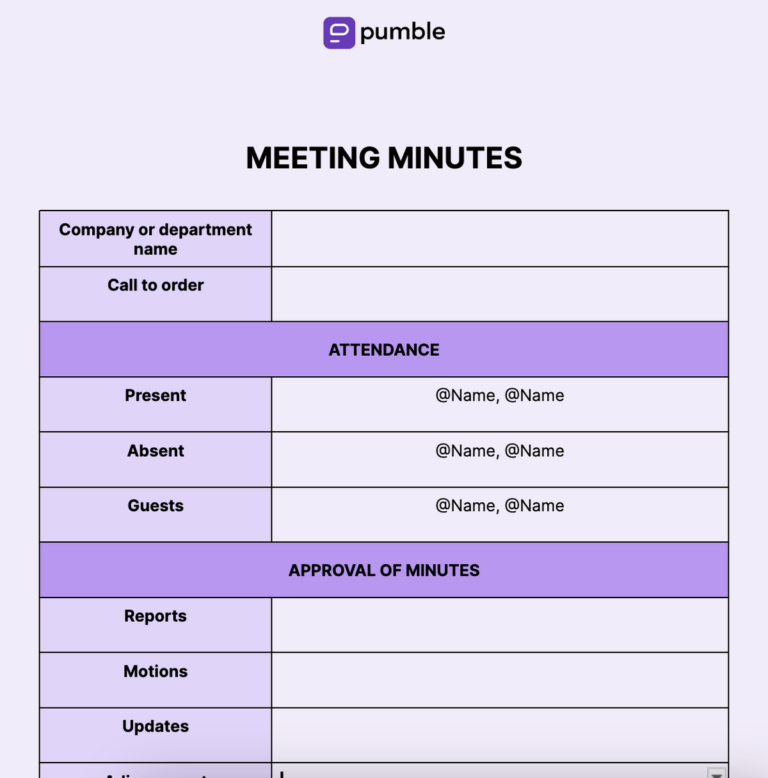 How to Write Effective Meeting Minutes: Best Tips, Examples, and 4 ...