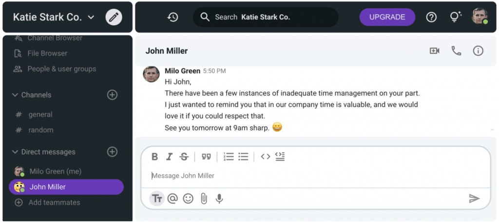 Direct communication in the workplace - Pumble