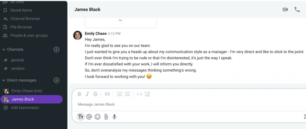 Direct Communication in the Workplace