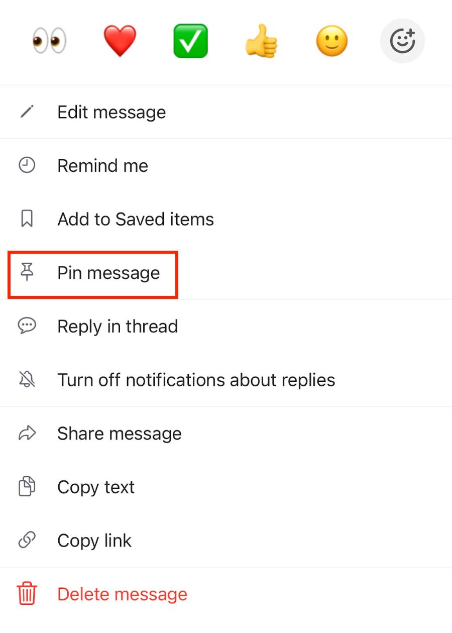 Pin Messages - Pumble Help