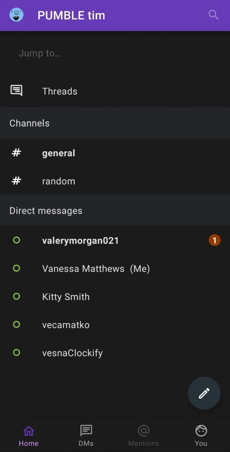 Pumble for Mobile (Android, iOS) - Pumble Help