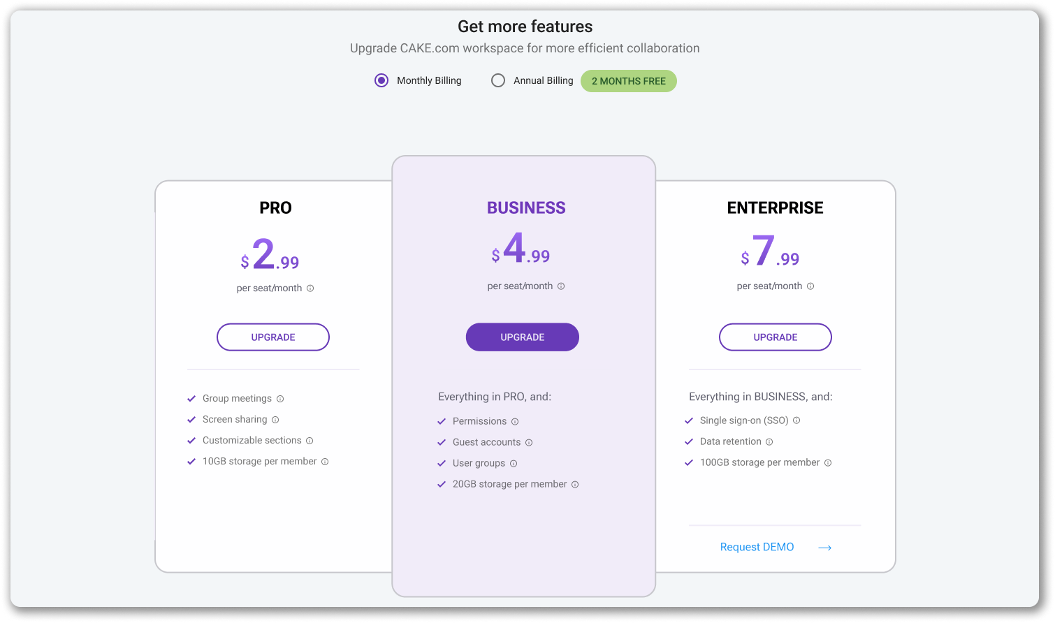 Upgrade a Free Workspace to a Paid Plan - Pumble Help