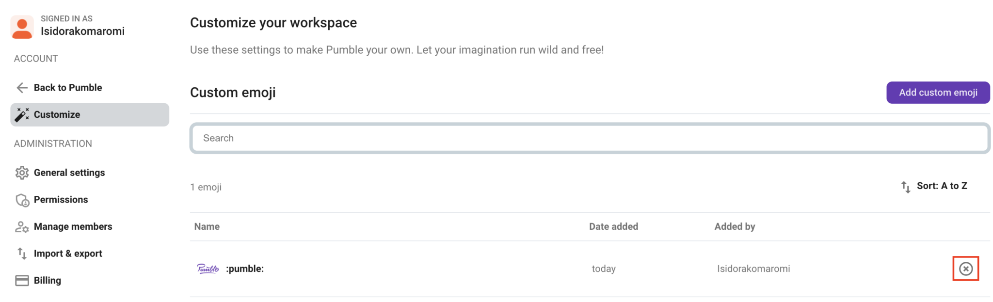 Add Custom Emojis to your Workspace - Pumble Help