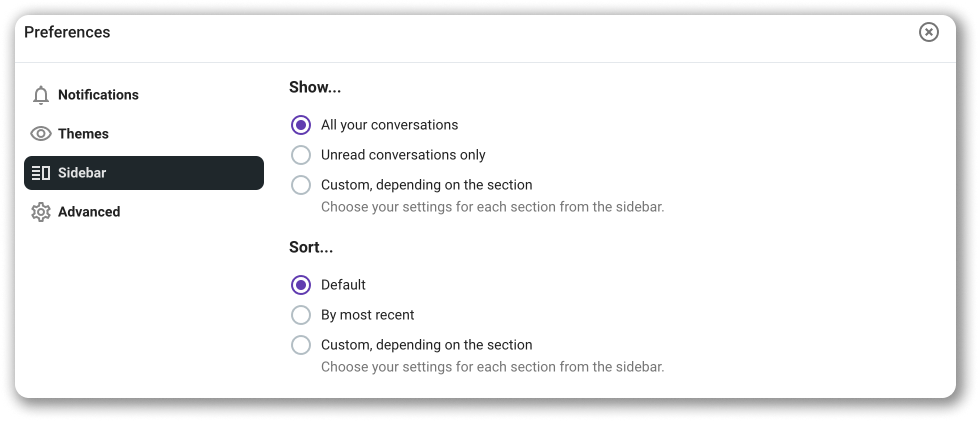 Customize Which Conversations You See - Pumble Help Customize Which Conversations You See - Pumble Help