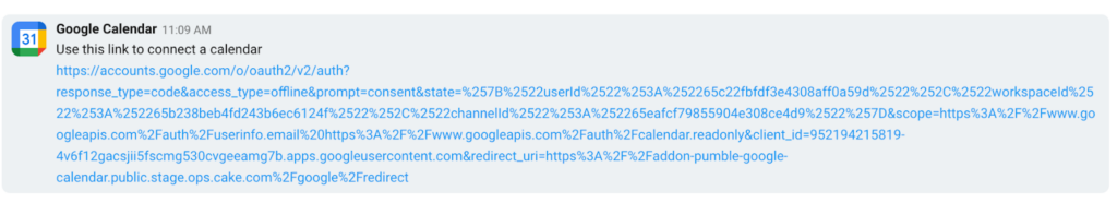 Google Calendar Integration - Pumble Help