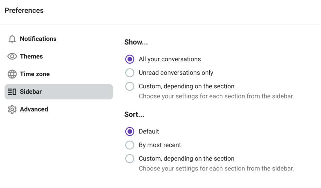 Customize Which Conversations You See - Pumble Help