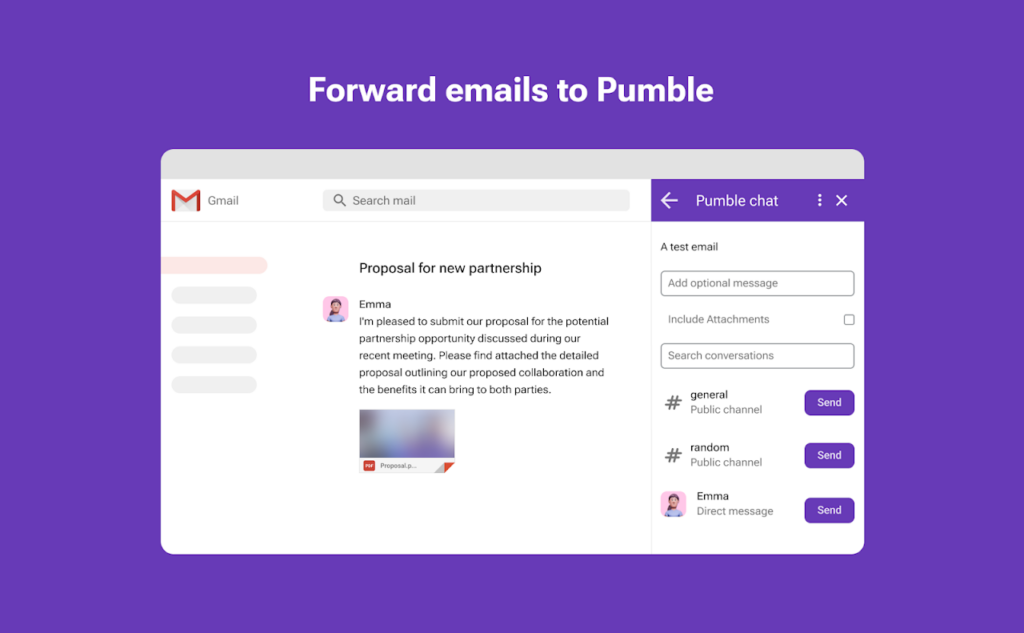 Gmail Integration - Pumble Help