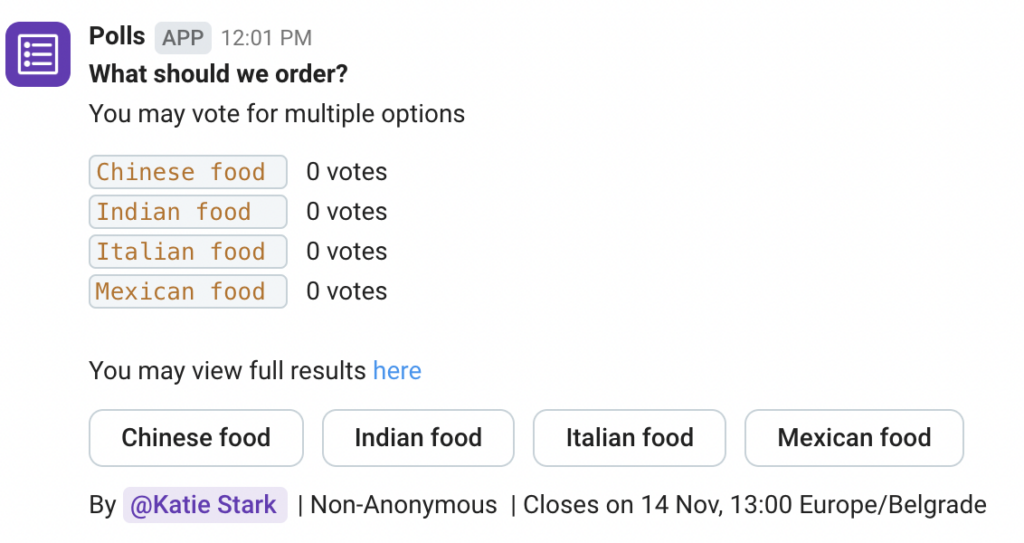 Polls Integration - Pumble Help