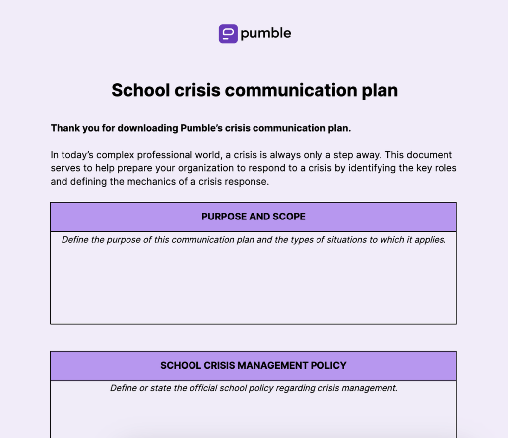 Making a Crisis Communication Plan + Templates