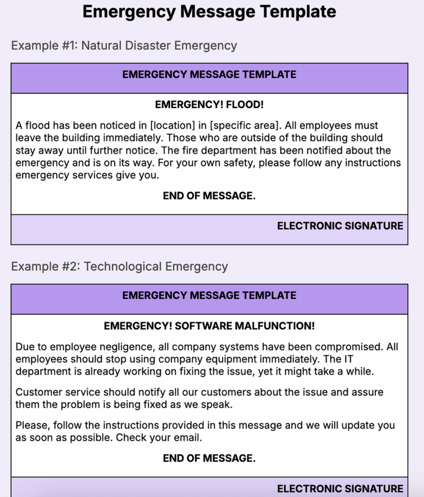 28 Internal Communication Message Templates & Worksheets