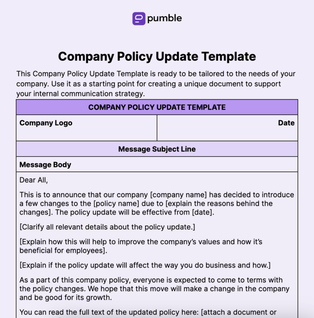 28 Internal Communication Message Templates and Worksheets