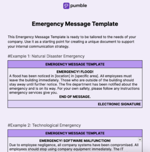 28 Internal Communication Message Templates and Worksheets