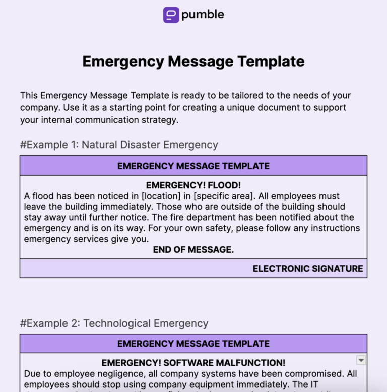 28 Internal Communication Message Templates and Worksheets